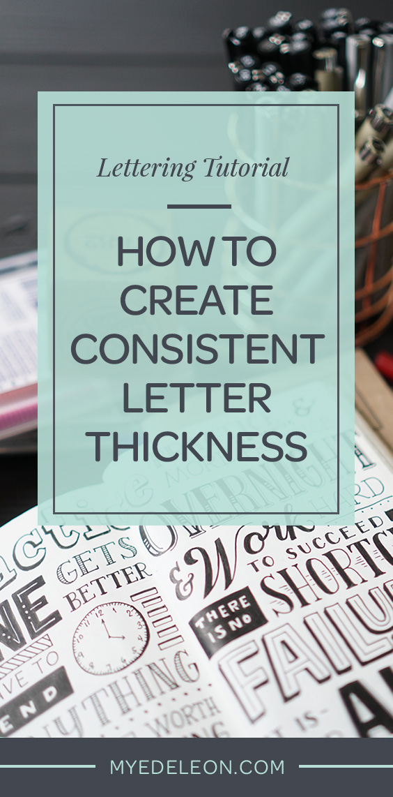 How to Create Consistent Letter Thickness