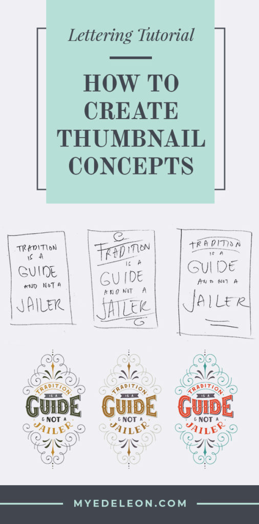 Improve Your Lettering With Thumbnail Concepts