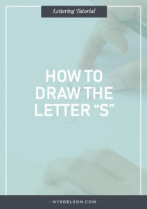 How to Draw the Letter "S"